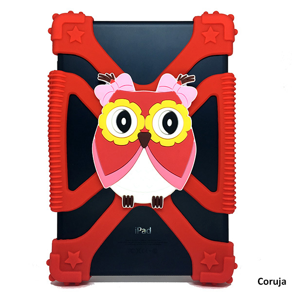 Capa para Tablet até 7,9" de Silicone - Personagens | Diversas Estampas