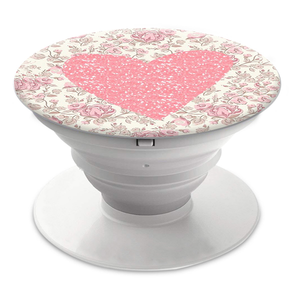 Pop Socket - Coração Floral